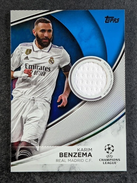 2023-24 TOPPS KARIM BENZEMA /99 Patch Superstar Relic #TS-KZ Real ...
