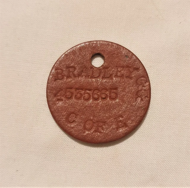 ORIGINAL WW2 BRITISH Army Royal Artillery Identity Disc G.G. Bradley £ ...