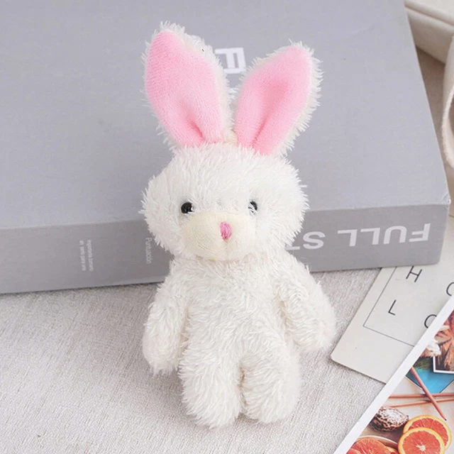 CUTE BUNNY DOLL Plush Toy Siamese Rabbit Stuffed Bunny Figure Bag ...