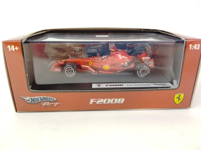 HOT WHEELS FERRARI F2008 #1 Kimi Raikkonen 2008 1/43 L8779 EUR 39,10 - PicClick DE