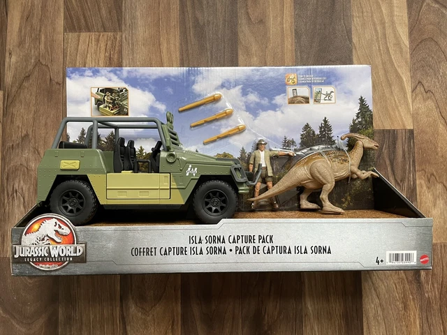 JURASSIC WORLD LEGACY Collection Isla Sorna Dinosaur Capture Pack ...