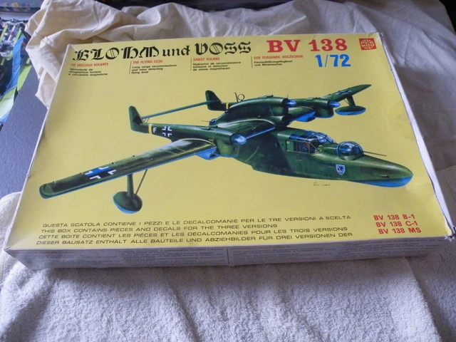 VENDS MAQUETTE AVION blohm und voss BV 138 super model 1/72 ref 10-017 ...