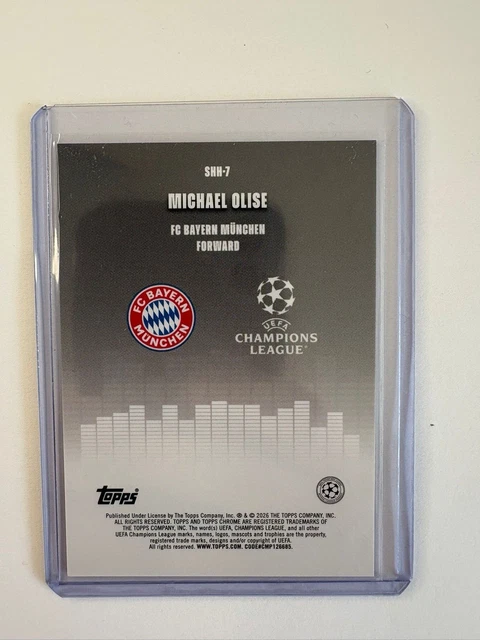 TOPPS UCC CHROME 2026 Michael Olise Bayern Munich Silenced £15.00 ...