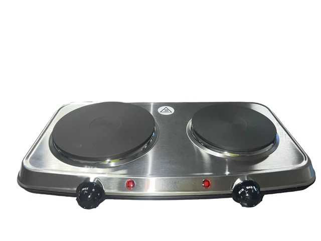 RUSSELL HOBBS 15199 Electric Mini Hob 2 Plate Hob1500W - Stainless ...
