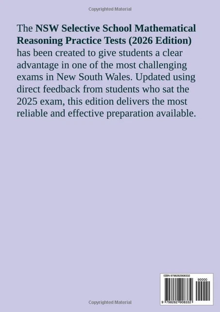 NSW SELECTIVE SCHOOL Mathematical Reasoning Practice Tests: 2026 ...