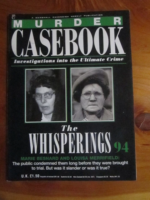 MAGAZINE MURDER CASEBOOK The Whisperings No. 94 Great ** Must See EUR 2 ...
