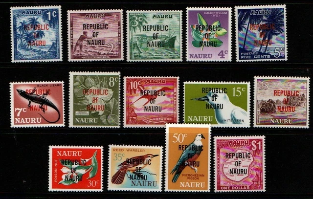 NAURU 1968 DECIMAL Pictorial Overprints complete SG80-93 Mint EUR 7,68 - PicClick FR