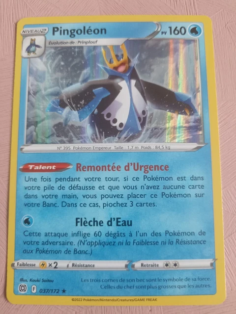 CARTE POKEMON PINGOLEON 037/172 Holo Rare Epée et Bouclier 9 EB09 FR ...
