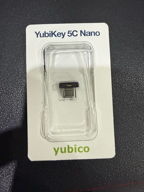 YUBICO YUBIKEY 5C Nano USB-C Two Factor Authentication USB Security Key ...