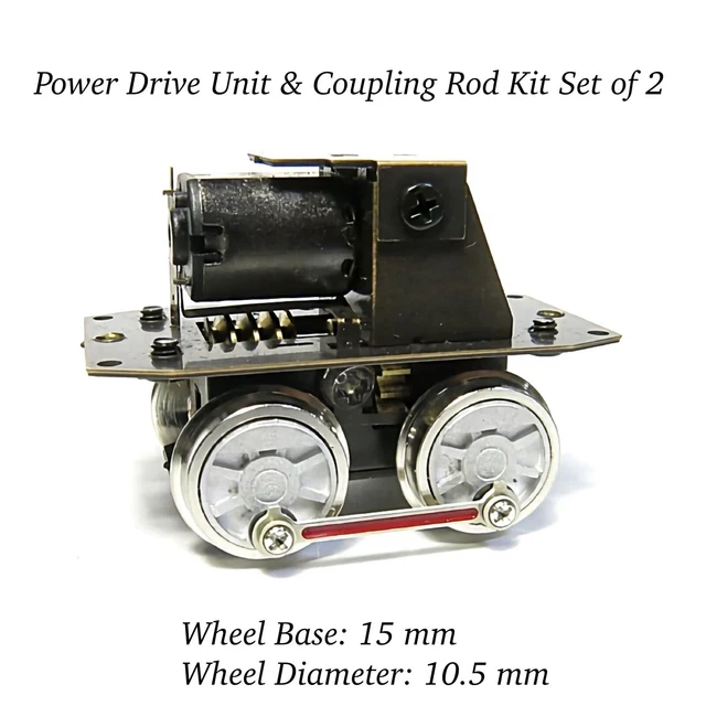 H0/ON30/O16.5/OE GAUGE ARU-MODEL HO-15 Power Drive Chassis w/Rods Kit ...