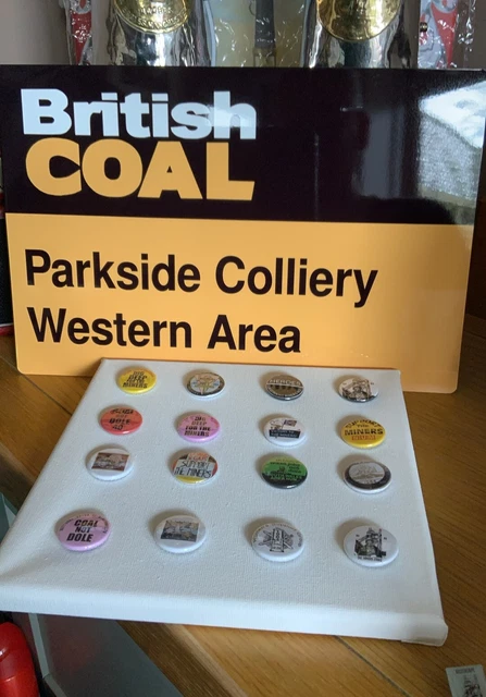 BRITISH COAL PARKSIDE Colliery Sign Aluminium 12”x8” All Collieries ...