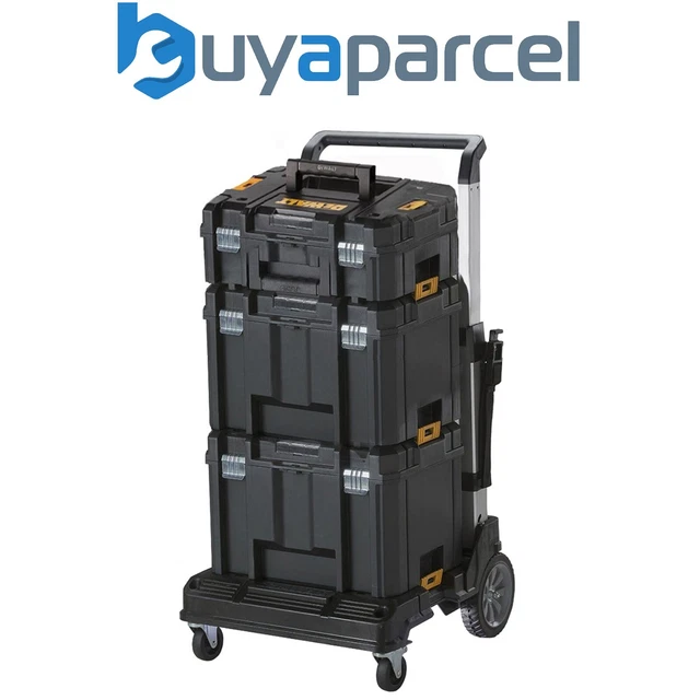 DEWALT TSTAK TOWER Trolley - Includes 2 x T-Stak VI Deep Cases 1 x ...