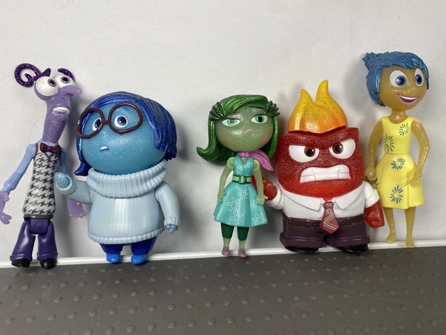 INSIDE OUT FIGURES Bing Bong Joy Disgust Anger Fear Sadness 4" bundle ...
