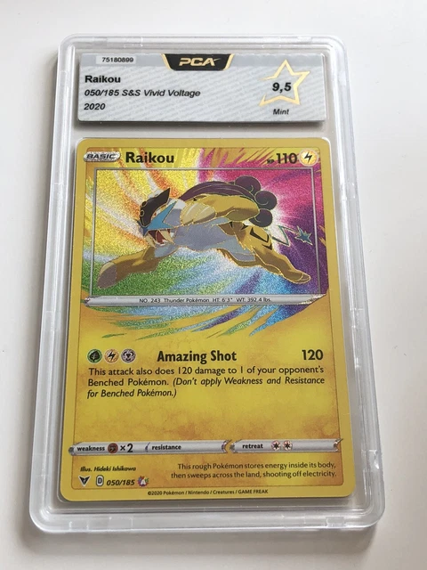 POKEMON RAIKOU AMAZING Rare Pokemon Card PSA. PCA 9.5 £36.99 - PicClick UK