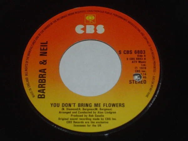 BARBRA STREISAND & Neil Diamond - You Don't Bring Me Flowers (7 ...