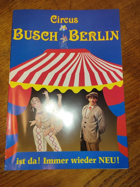 CIRCUS BUSCH BERLIN Roland Bremen Programmheft Geier Zirkus Cirque ...