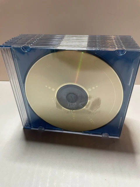 10 TDK CD-R Blank Compact Recordable Discs 700 MB 80 min 52x W/ Jewel ...