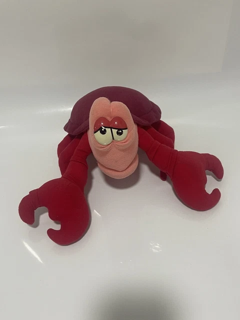 VTG THE LITTLE Mermaid Disneyland Walt Disney World Plush Sebastian ...
