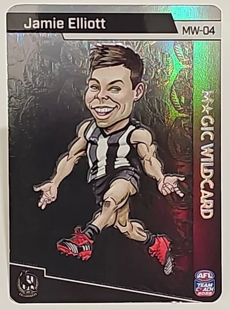 2022 AFL TEAMCOACH J Magic Wildcard Jamie Elliott Mw-04 Collingwood ...
