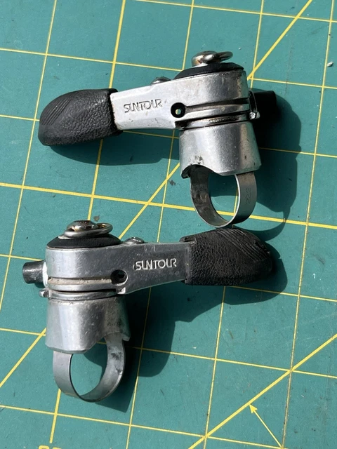 VINTAGE SUNTOUR POWER Thumb Shifters Thumbies 1980s MTB ATB Friction ...
