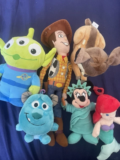 DISNEY PIXAR PLUSH Collection- Includes Monsters Inc, Toy Story, Bambi ...