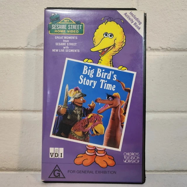 SESAME STREET - Big Bird's Story Time VHS Vintage 1991 Jim Henson ...