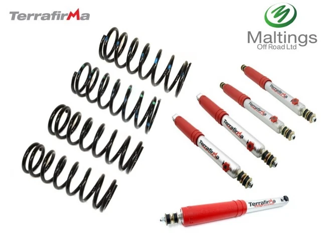 LAND ROVER DEFENDER 90 Suspension Kit Defender 90 Springs + Shocks 1983 ...