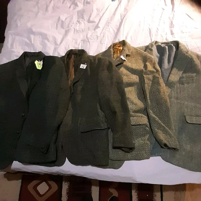 4 X SPARES Or Repair. Material Harris Tweed Jackets, Pringle, Dunn. £9. ...
