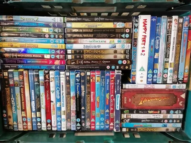 CHILDRENS KIDS FAMILY DVDs Disney Pixar Nickelodeon Dreamworks Lot ...