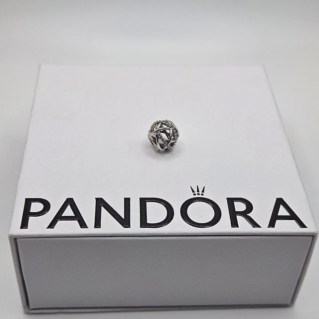 GENUINE PANDORA CLEAR Openwork Sparkling Galaxy Charm ALE 925 #791388CZ ...