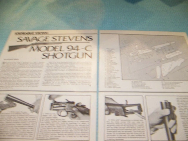 SAVAGE-STEVENS MODEL 94C Shotgun..history/Exploded View/Disassembly ...