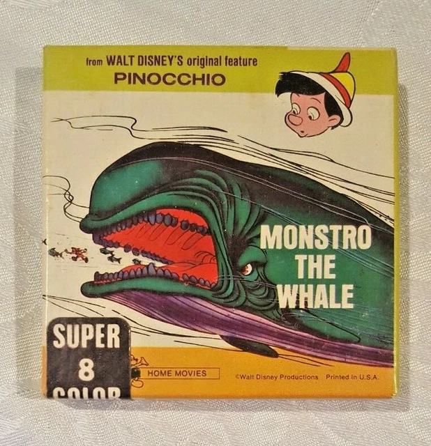 WALT DISNEY PINOCCHIO Monstro the Whale Super 8 mm film Color/Silent £ ...
