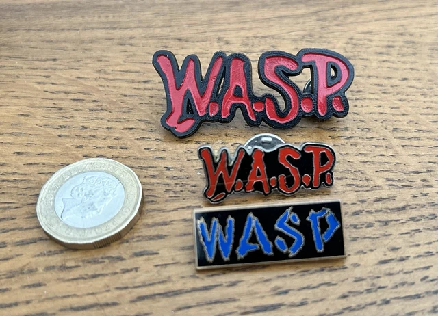 W.A.S.P LOGO PIN Badge Lot Of 4 Blackie Lawless WASP £20.00 - PicClick UK