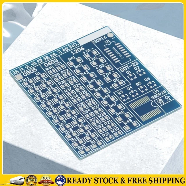SMT SMD COMPONENT Welding Practice Board Soldering DIY Kits Fanny Skill ...