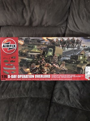 AIRFIX A50162A D-DAY Operation Overlord Battlefield Diorama Model Kit ...