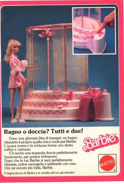 BARBIE TRAUMBAD DOCCIA Mattel Pubblicità 1986 Italian Magazine ...