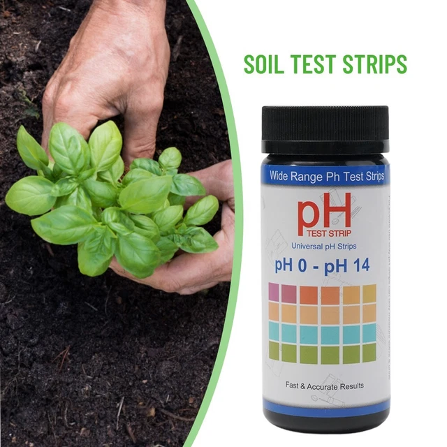 KIT DE TEST de pH professionnel pour sol de jardin bandelettes de test ...