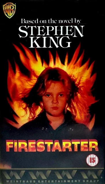 STEPHEN KING: FIRESTARTER (PAL VHS Video Tape-1988) Drew Barrymore ...