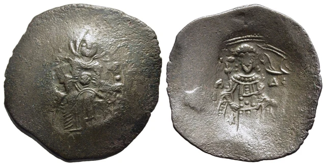 FITZ BYZANTINE EMPIRE Trachy Isaak Ii Angelos Akakia Constantinople Bl ...