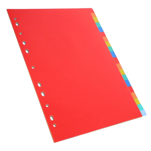 INDEX PAGE DIVIDER Board Dividers for Binders Loose-leaf Markers £7.35 ...