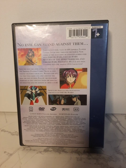 SAKURA WARS OVA Collection [3 DVD Set] Anime $40.00 - PicClick CA