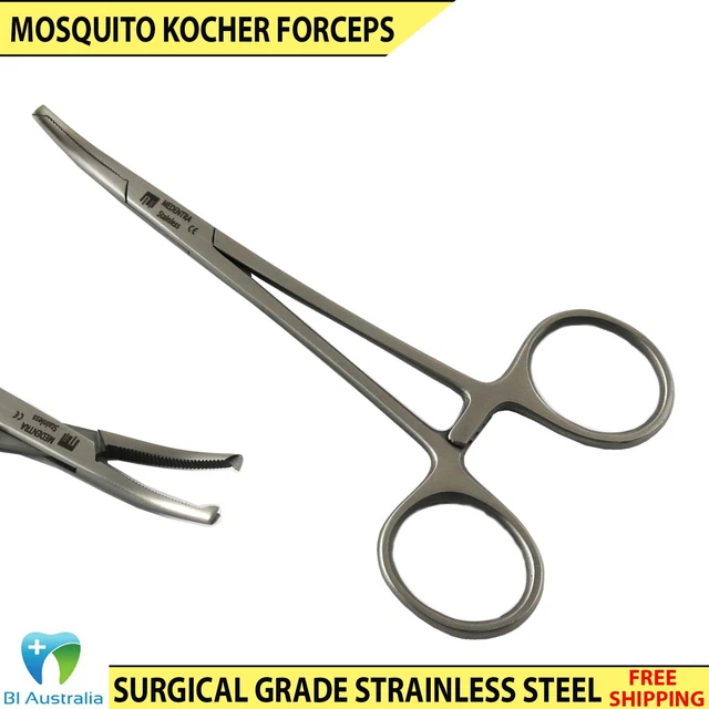 DENTAL MOSQUITO KOCHER Forcep Curved Surgical Hemostatic Locking Pliers ...