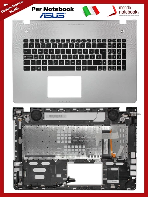 TASTIERA ITALIANA RETROILLUMINATA con Top Case Notebook ASUS N76VM ...