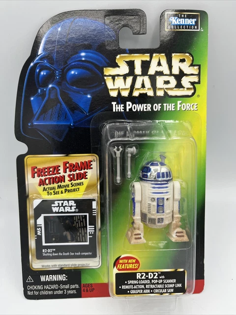 HASBRO POTF2 FREEZE Frame R2-D2 w/Imperial text MOC 1997 Action Figure ...
