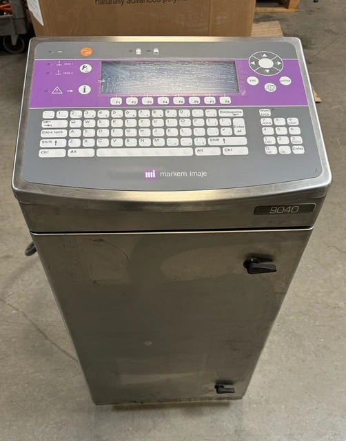 MARKEM-IMAJE 9040 INK Jet Printer with ENP35372/B Print head module ...