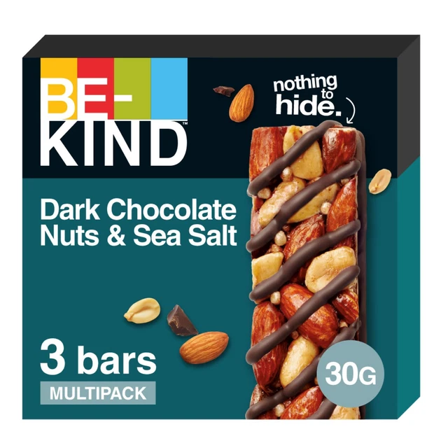 RIEGEL, GLUTENFREIE SNACK-RIEGEL, Dark Chocolate Nuts Sea Salt, hoher ...