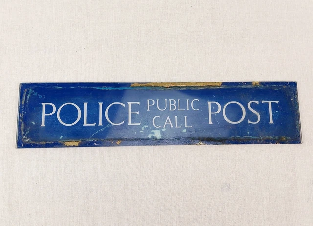 TARDIS DOCTOR WHO Genuine Vintage Plastic Police Box Sign £85.00 ...