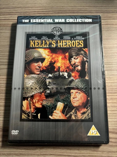 KELLY'S HEROES DVD Clint Eastwood, Telly Savalas New Sealed Uk Genuine ...