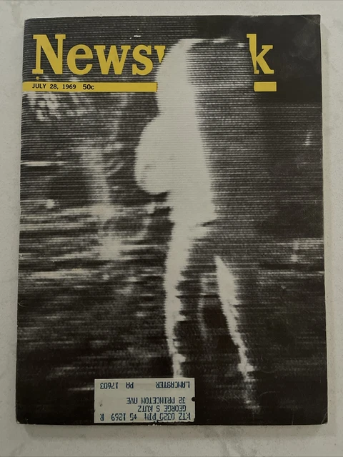 VINTAGE NEWSWEEK MAGAZINE - July 28, 1969 - Neil Armstrong Moon Landing ...