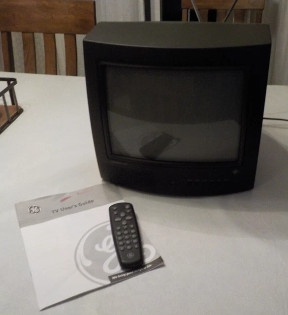 VINTAGE GE 13& Color TV CRT Retro Gaming Monitor Tube Television Model ...